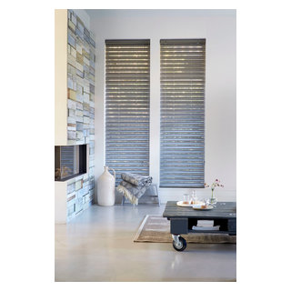 Blinds for Tall Windows - Scandinavian - Living Room - Orange County ...