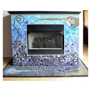 BLUE LOFT - Contemporary - Living Room - Chicago - by CHICAGO MOSAICS ...