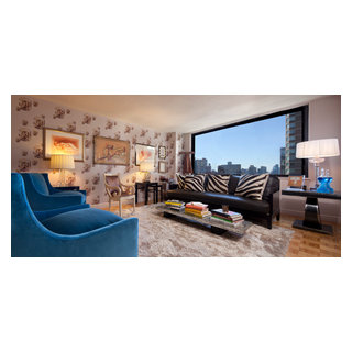 Brett Design Wallpaper - Contemporary - Living Room - New York - by ...