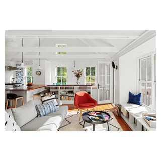 Brook House Barn- Living Room - Farmhouse - Living Room - Boston - by ...