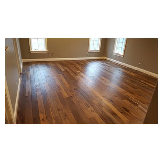 Burr Ridge White Oak Plank Flooring - Transitional - Living Room ...