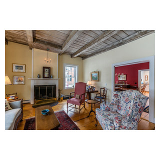 c. 1820 Federal Home Historic Renovation - Traditional - Living Room ...
