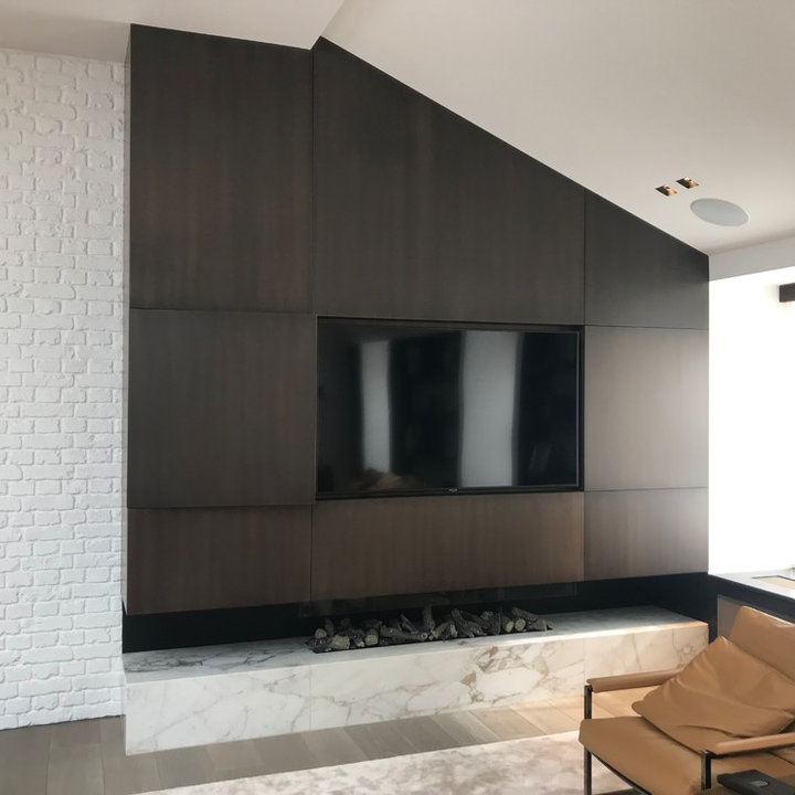 Calacatta Marble Fireplace Surround - Photos & Ideas | Houzz