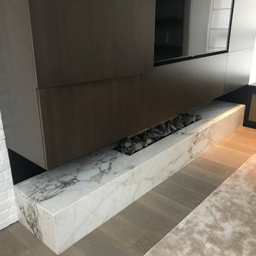Calacatta Marble Fireplace Surround - Photos & Ideas | Houzz