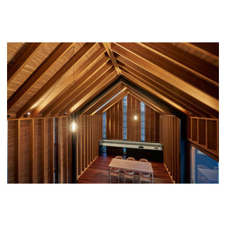 Cardrona Cabin Open Plan Kitchen Living - Contemporary - Living Room ...