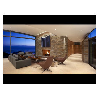 Carmel Highlands Oceanfront - Contemporary - Living Room - San ...