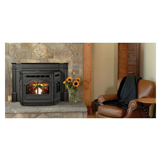 Castile Pellet Fireplace Insert - Contemporary - Living Room - Seattle - by Quadra-Fire Wood ...
