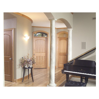 Cherry Preakness Single-Hip Raised Panel Door Design #22 - Traditional ...