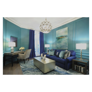 Chic Parisian Flat - トラディショナル - リビング - サンフランシスコ - STYLE WISE Interior Design | Houzz (ハウズ)