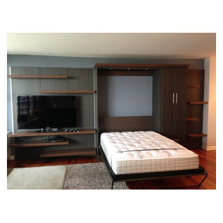 Chicago Condo mixed use Entertainment System - Contemporary - Living ...