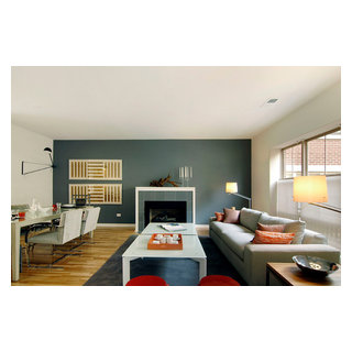 Chicago: Urban Townhome Livingroom - Modern - Living Room - Chicago ...