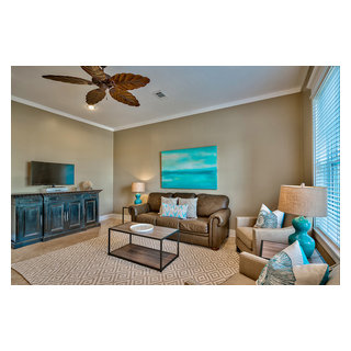 Chivas Lane - Beach Style - Living Room - Miami - by L. Hamilton & Co ...
