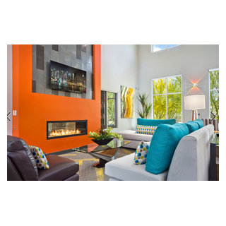 Clubroom - Modern - Living Room - Phoenix - by RC Interior Design Group ...