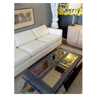 Colorful LA Living Room with Cerused Accents - Modern - Living Room ...