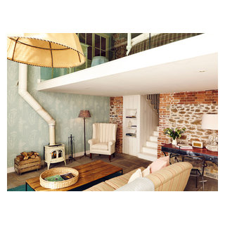 Commercial Build - Babington House, Frome - Contemporary - Living Room ...