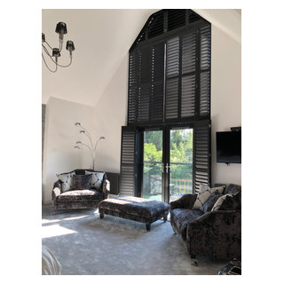 Complete Floor to Ceiling Bespoke Shutter Project - Contemporain ...