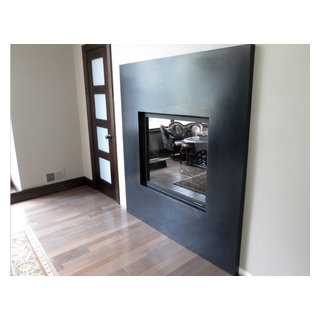 Concrete Fireplace Surrounds - Contemporáneo - Salón - Nueva York - de ...