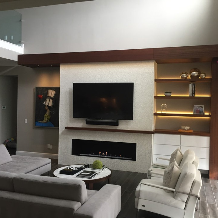 Off Center Fireplace - Photos & Ideas | Houzz