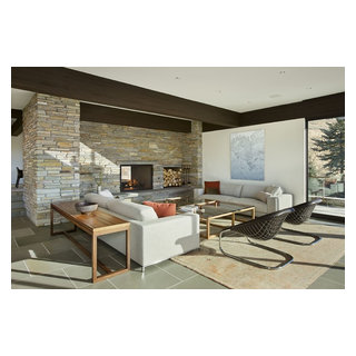 Contemporary Home in Sun Valley - Contemporary - Living Room - Boise ...