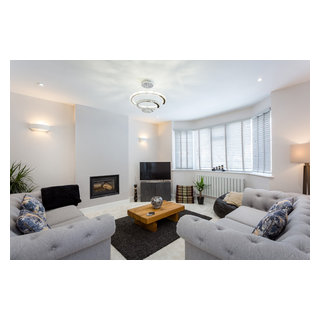 Contemporary home in Worcester Park - Contemporary - Living Room ...