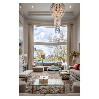 Transitional Riverstone Home with Asian Influence - Transitional ...