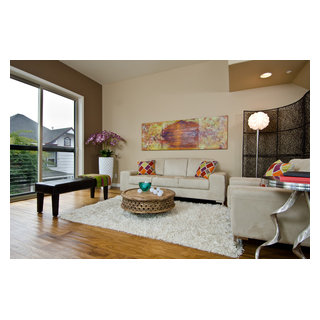 Contemporary Townhome -- Living Room - Contemporary - Living Room ...