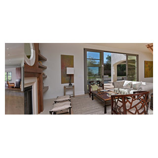 Contemporary Tuscan Sherman Oaks - Transitional - Living Room - Los ...