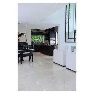 Corsica Cream Select floor - Contemporáneo - Salón - Miami - de Marble ...