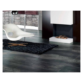 Corten Porcelain Tile - Modern - Living Room - Seattle - by ...