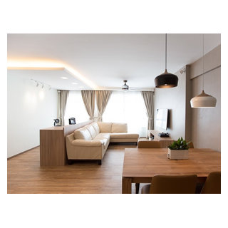 Costa Ris 5 Room HDB - Scandinavian - Living Room - Singapore - by KWYM ...