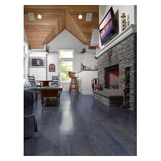 Country Grade White Oak stained blue for a Nautical Theme ...