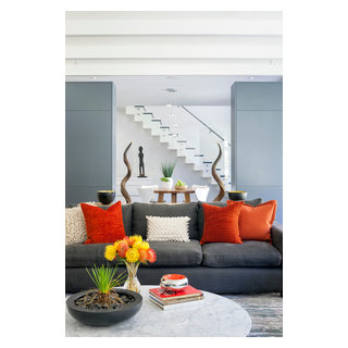 Courtyard Residence Living Room - Contemporary - Living Room - Boston ...