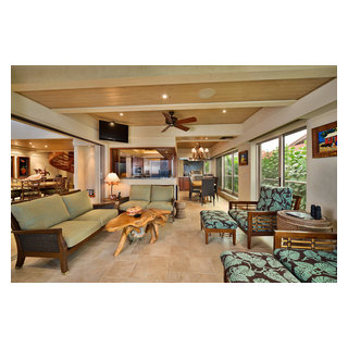 Covered Lanai - Tropical - Living Room - Hawaii - by Architectural ...