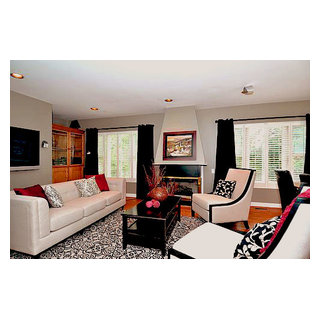 Cricket Club - Traditional - Living Room - Toronto - by CM Staging ...