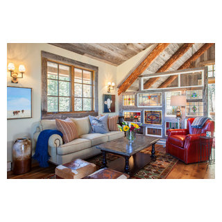 Cross Bar Ranch - Rustic - Living Room - Denver - by Studio West | Houzz