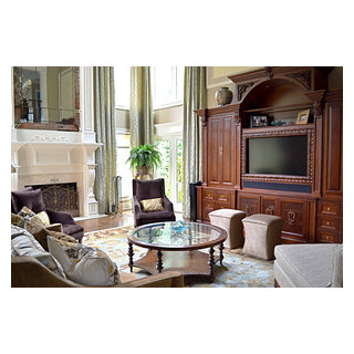 Custom Built Wall Unit - Traditional - Living Room - New York - by ...