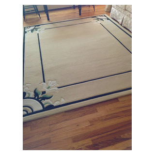 Custom Designed & Colored Sculpted Area Rug - Traditional - Living Room ...