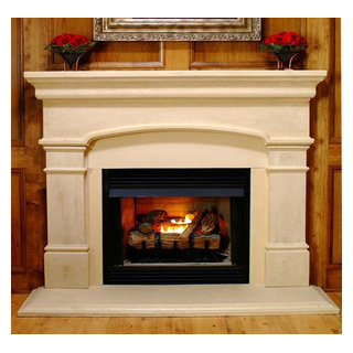 Custom Mantels and Fireplace Doors - Traditional - Living Room - Orange ...