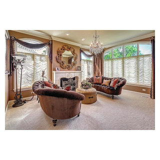 Custom Marge Carson Living Room - Traditional - Living Room - Chicago ...