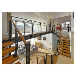 Custom Modern Stairs and Railing - Contemporary - Staircase - New York ...