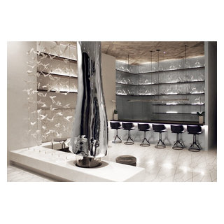 Custom Wine Bar - The Marmara Park Avenue - Modern - Living Room - New ...