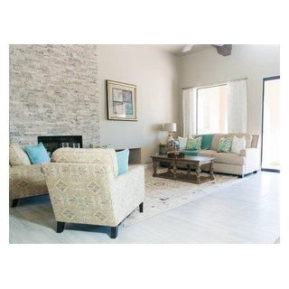 DC Ranch Home Staging - Transitional - Living Room - Phoenix - by ...