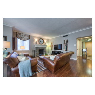Design Project-Old Mill Condo - Transitional - Living Room - Toronto ...