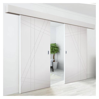 Double Sliding Doors - Modern - Living Room - Other - by DirectDoors ...