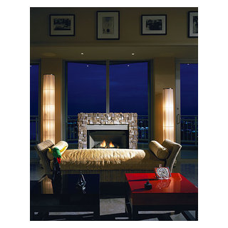 Dramatic Westwood high rise residence - Contemporary - Living Room ...