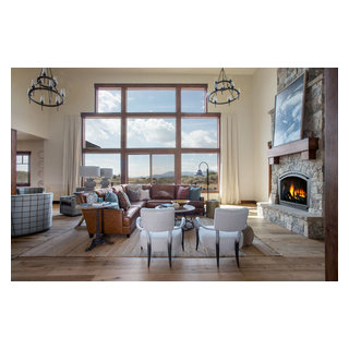 Dunn Residence - Park City - Rustic - Living Room - Salt Lake City - by ...