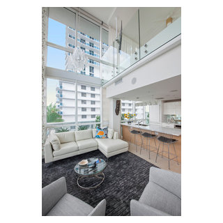 Duplex Townhouse with Custom Staricase, Miami, FL - Modern - Living ...