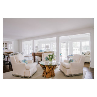 Eastern Shore Traditional Made Modern - Beach Style - Living Room - DC ...