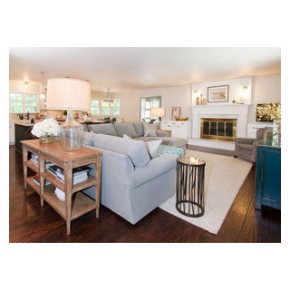 Eclectic cozy open concept kitchen-living room in Kettering - Transitional - Living Room ...