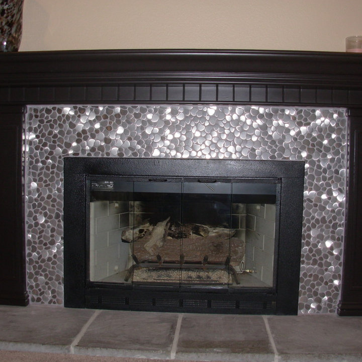 Mosaic Tile Fireplace Surround - Photos & Ideas | Houzz